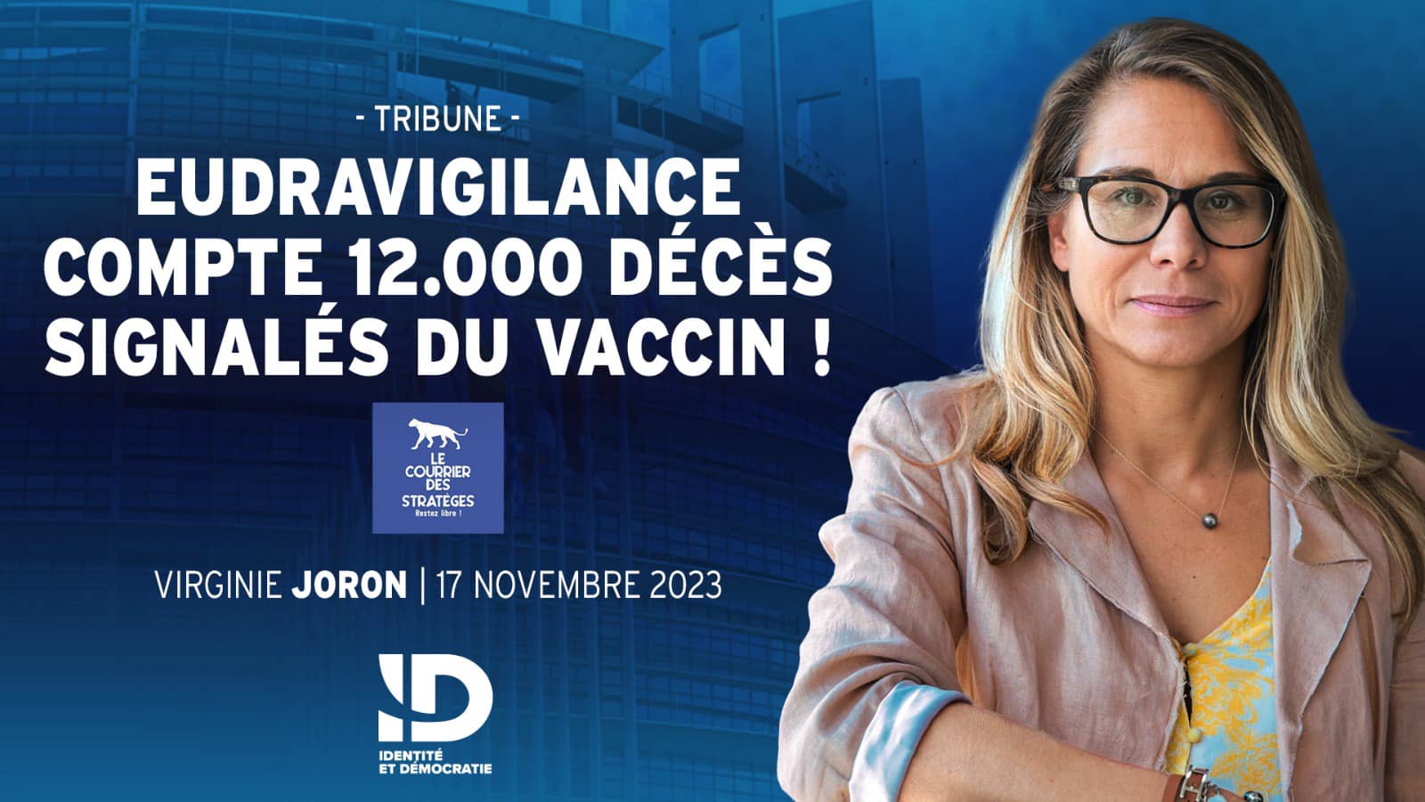 Virginie Joron : « Eudravigilance compte 12.000 décès signalés du ...